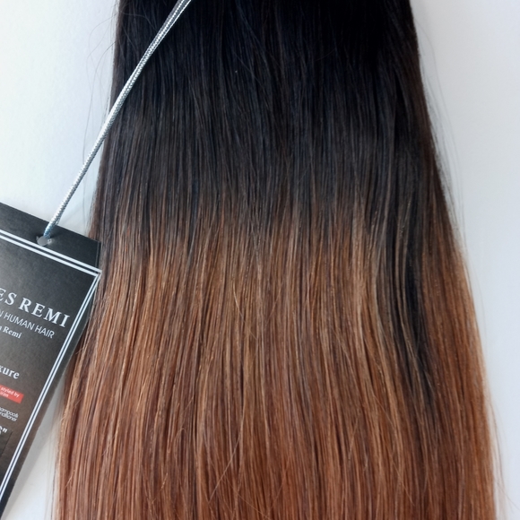 Hair | 16 Two Tone T23 Clipon Human Hair Extensions Easy To Style ...